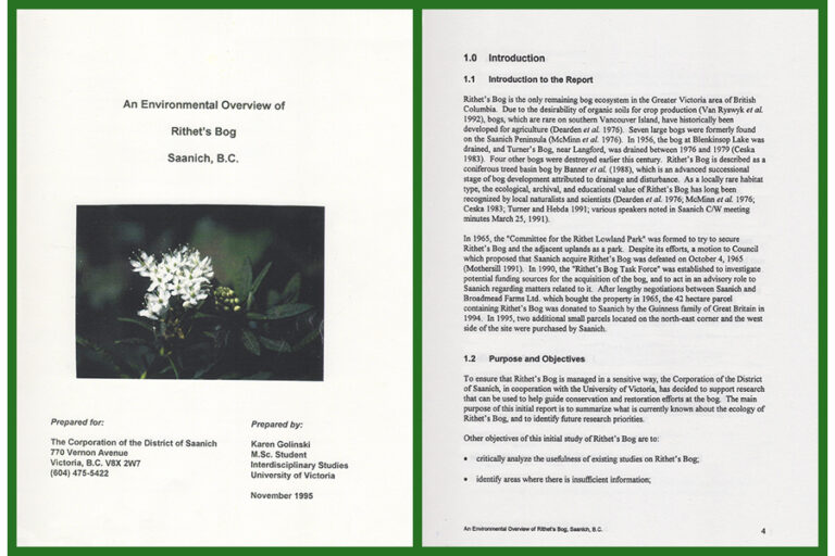 Reports - Rithet's Bog Conservation Society